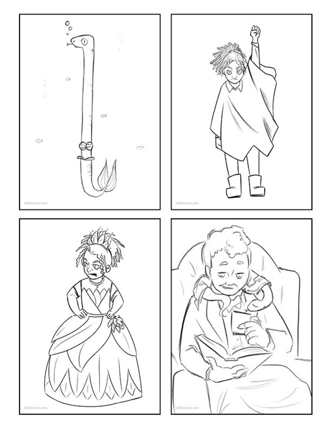 Good Omens Fanart - Coloring Book - Babies, Kids and Animals - Etsy