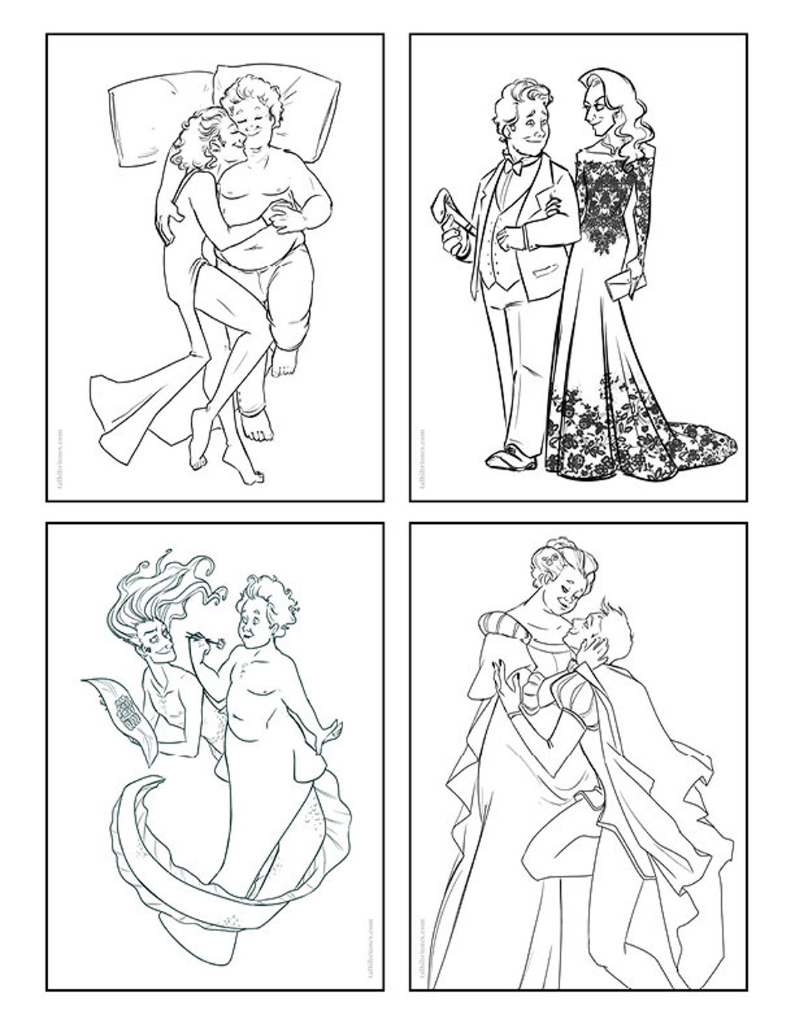 Good Omens Fanart Coloring Book Gender Optional - Etsy