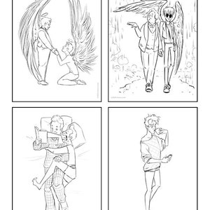 Good Omens Fanart - Coloring Book - Classical Omens - Etsy