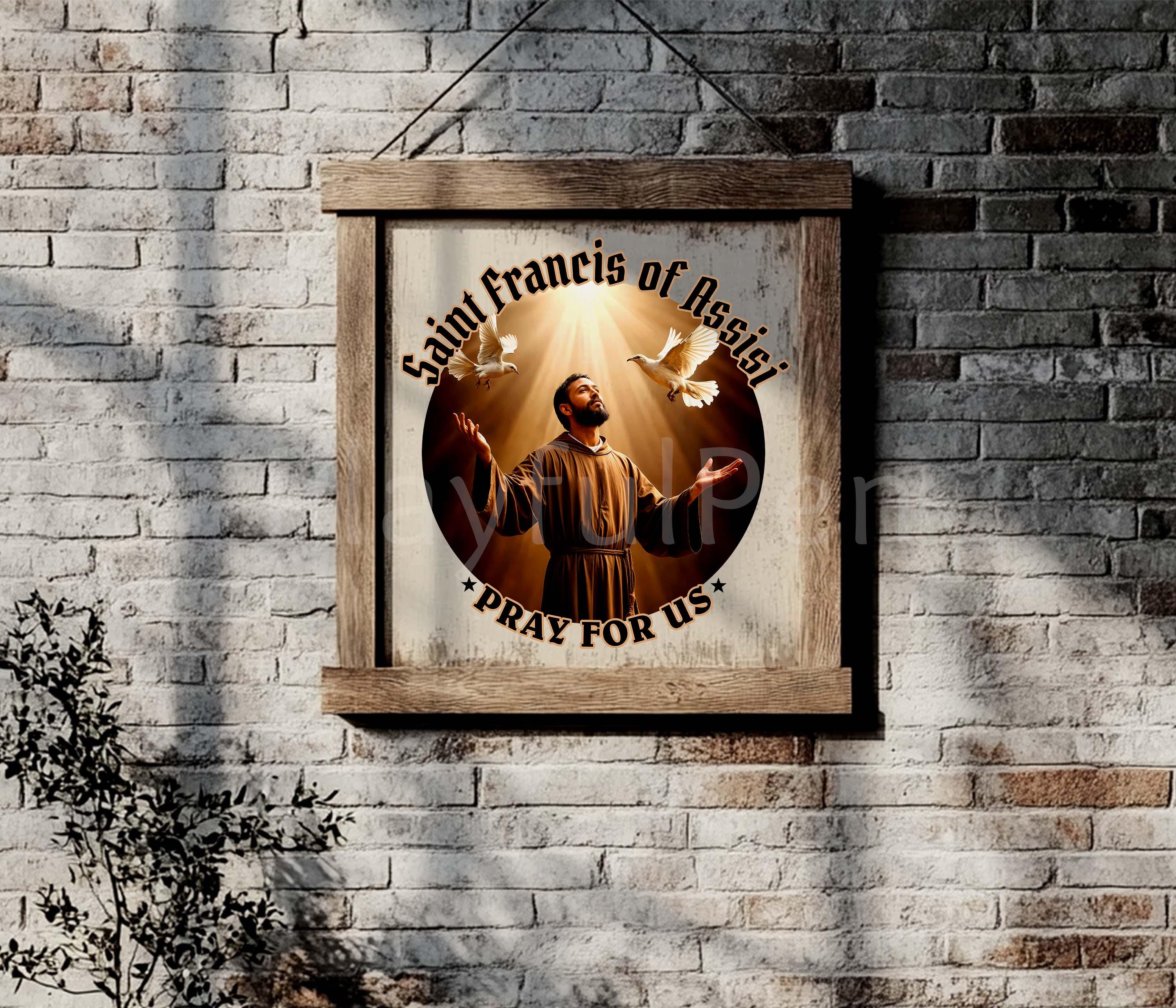 St Francis of Assisi Clipart PNG, Saint Francis Clip Art, Catholic Art ...