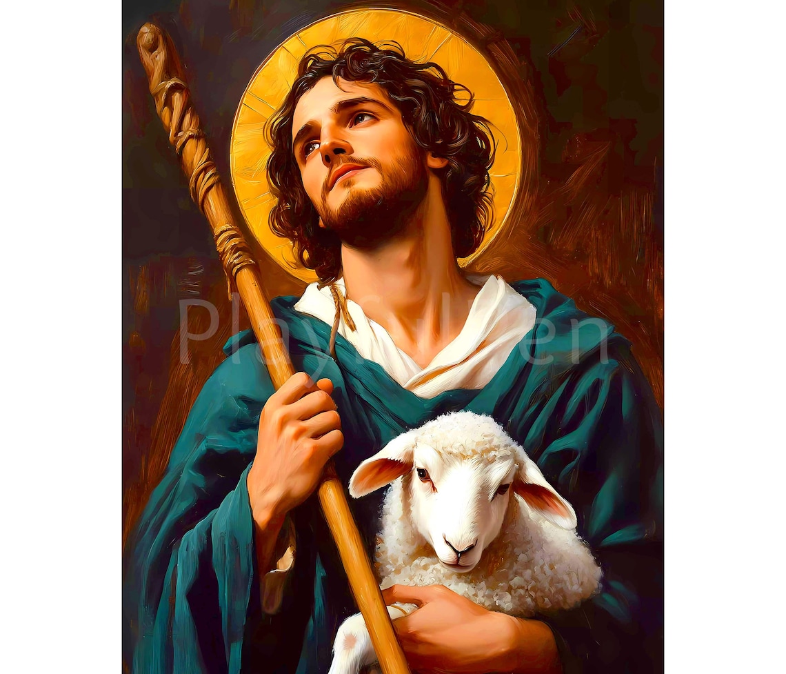 St John the Baptist Printable Poster Wall Art, Catholic Saint Print ...