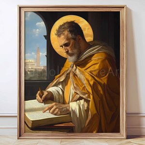 St Augustine Wall Art Printable, Saint Augustine of Hippo Catholic Wall ...