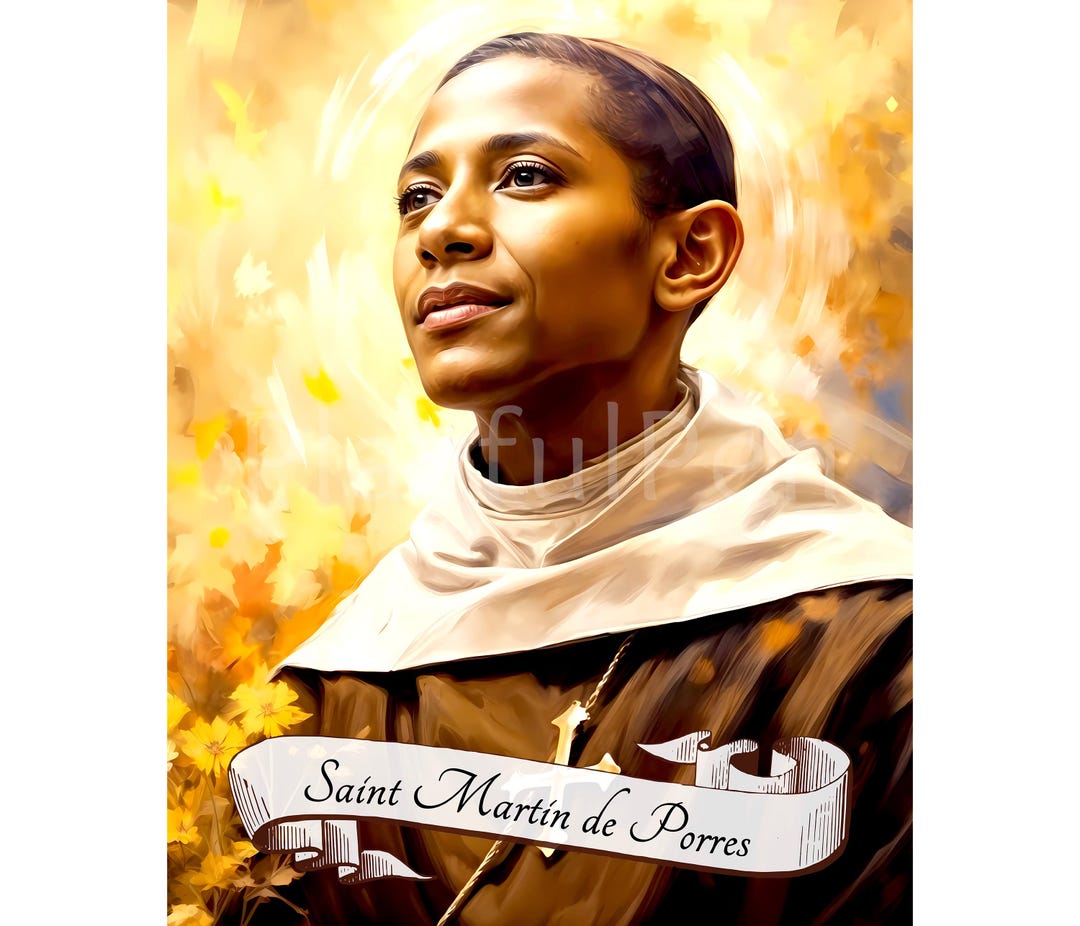 Saint Martin De Porres Printable Poster, Spanish African Saint ...