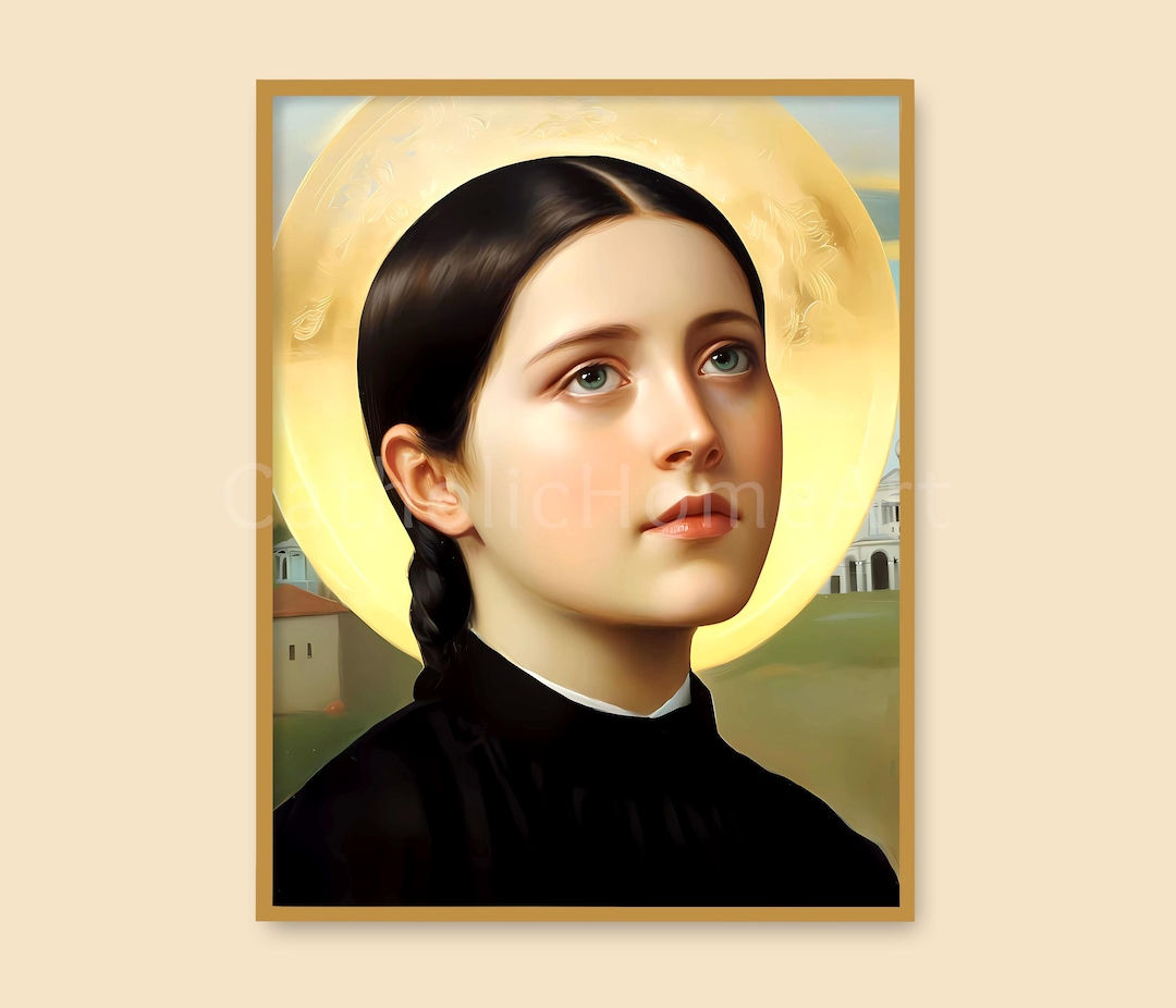 St Gemma Galgani Wall Art Printable, Saint Gemma Catholic Poster Print ...