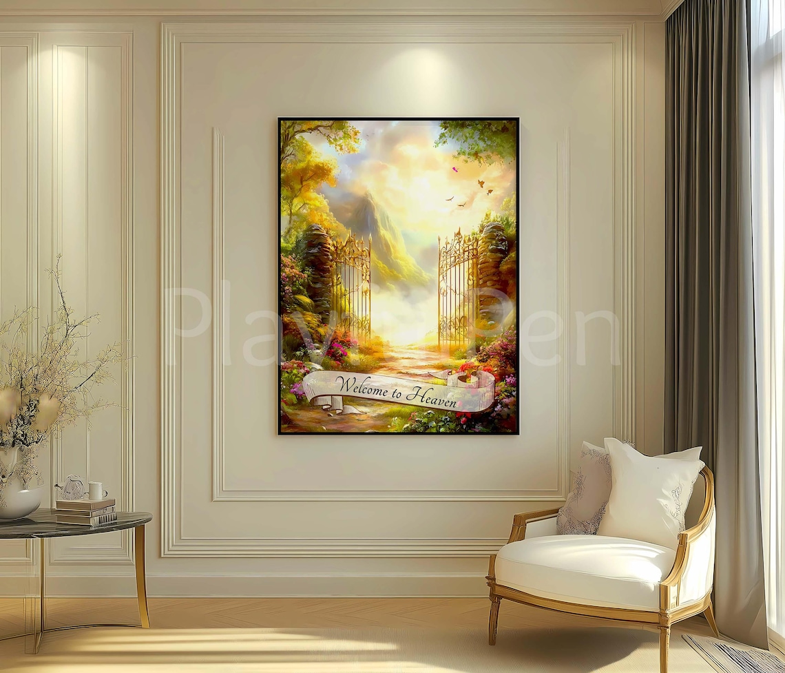 Heavenly Gate Wall Art Printable, Heavens Gate Print Digital Download ...