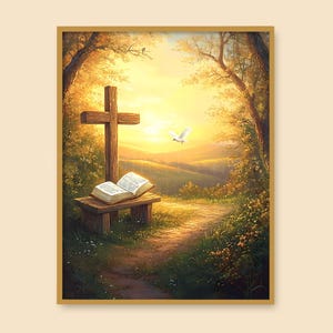 Resurrection Easter Sunday Wall Art Printable, Christian Redemption ...