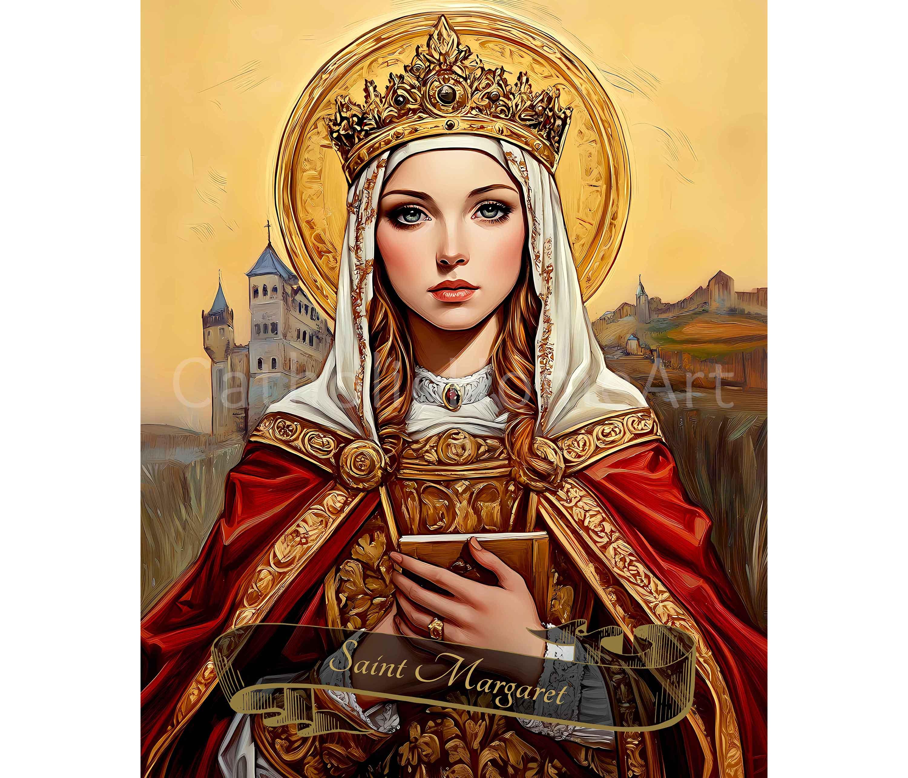 Saint Margaret Wall Art Printable, St Margaret of Scotland Wessex ...
