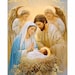 Nativity Scene Wall Art Printable Poster, Baby Jesus in the Manger With ...