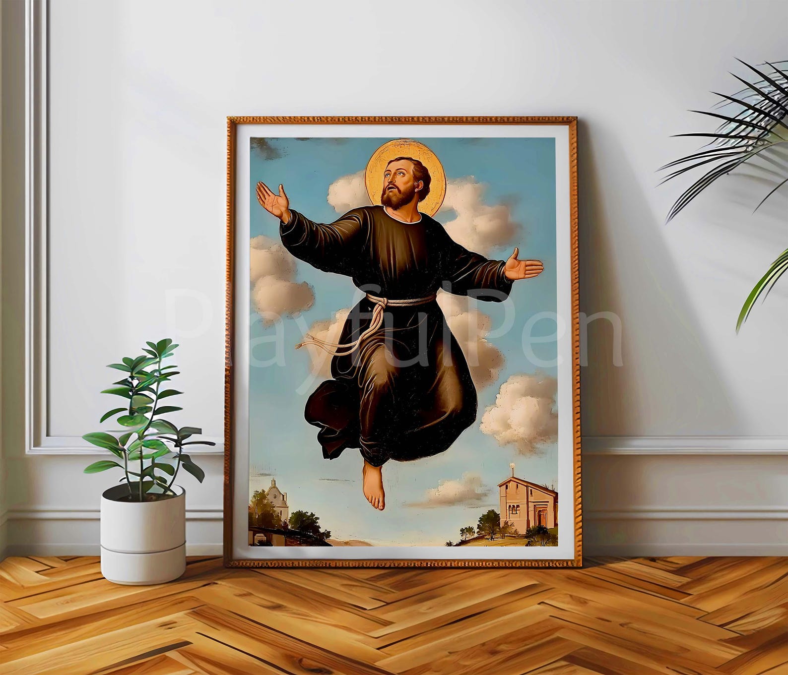 Saint Joseph of Cupertino Wall Art Printable, St Joseph Cupertino ...