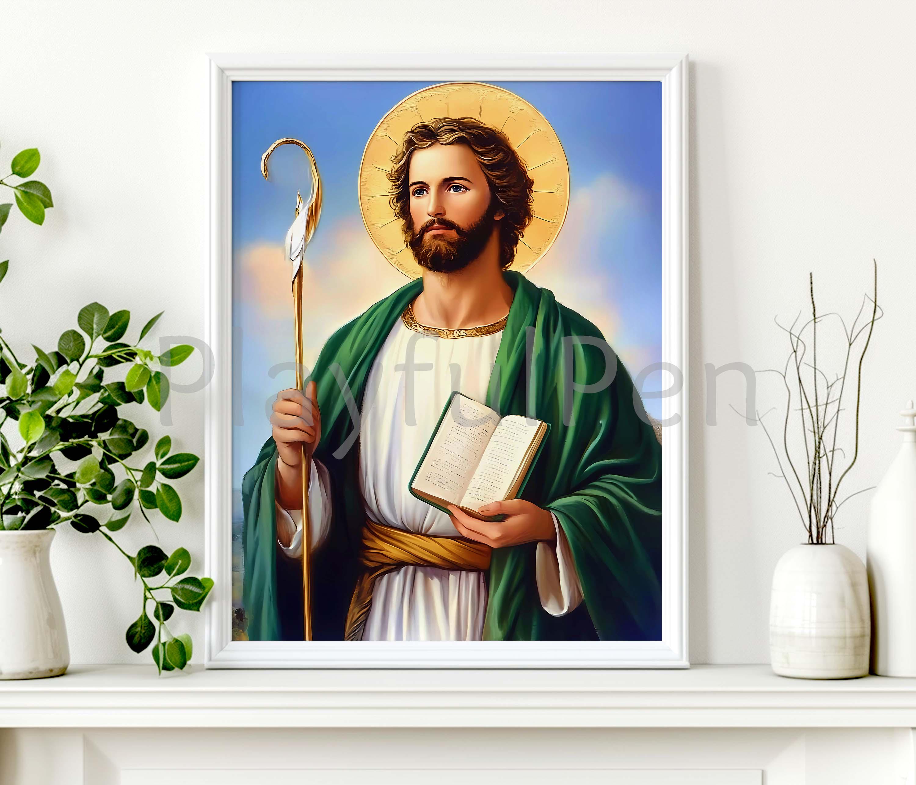 San Judas Tadeo Wall Art, Saint Jude Thaddeus, Catholic Printable ...