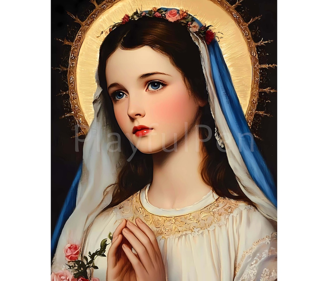 Saint Maria Goretti Printable Wall Art, Catholic Poster Print ...