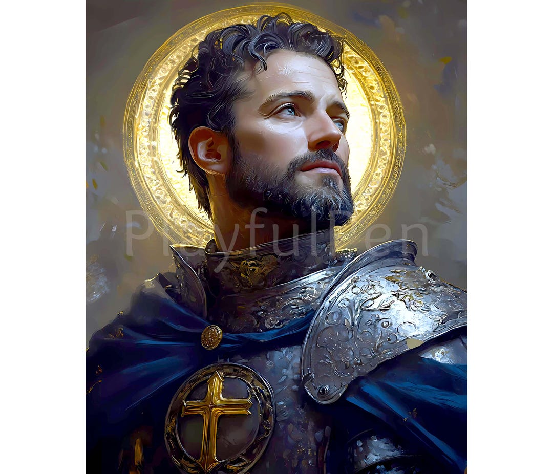 St Louis King of France Printable Wall Art, Saint King Louis IX Picture ...