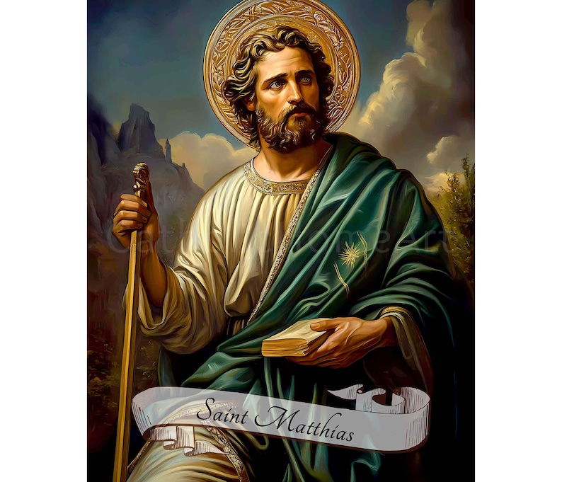 St. Matthias Printable Wall Art, Saint Matthias the Apostle Picture ...