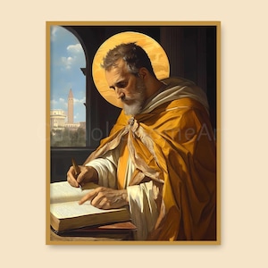 St Augustine Wall Art Printable, Saint Augustine of Hippo Catholic Wall ...