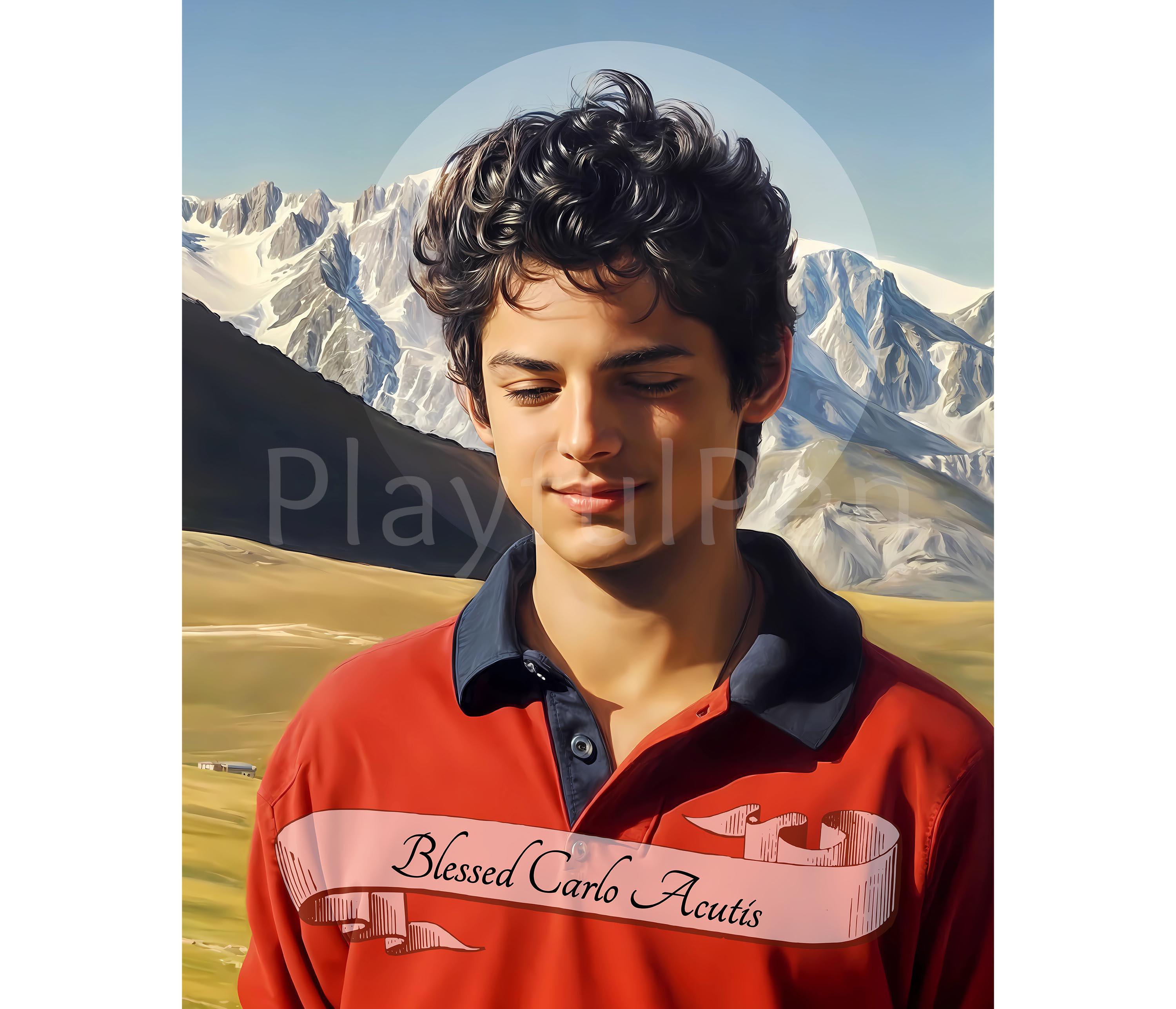 Blessed Carlo Acutis Wall Art Printable, Bl Carlo Acutis Digital ...