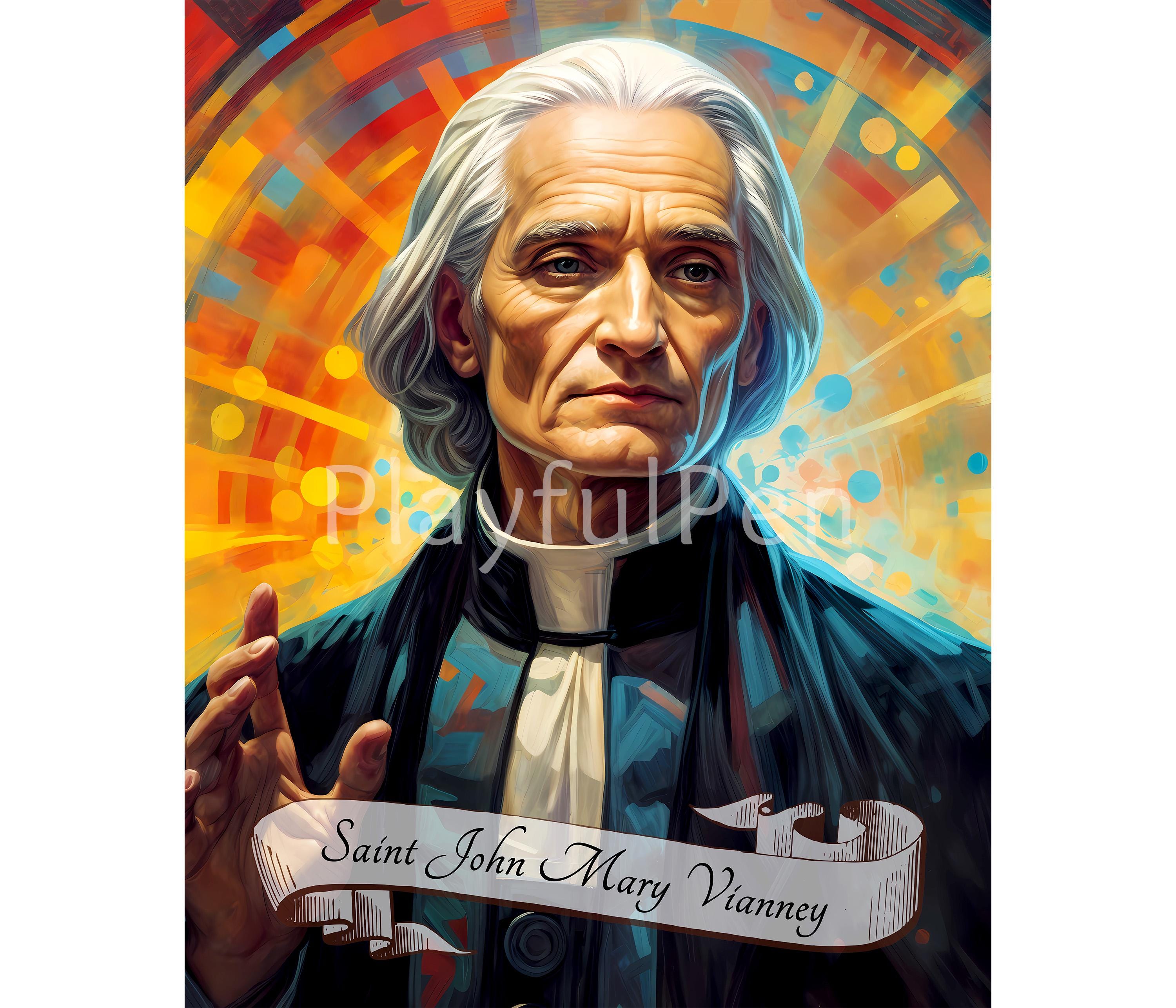 Saint John Vianney Printable Wall Art, Catholic Poster Print, Religious ...
