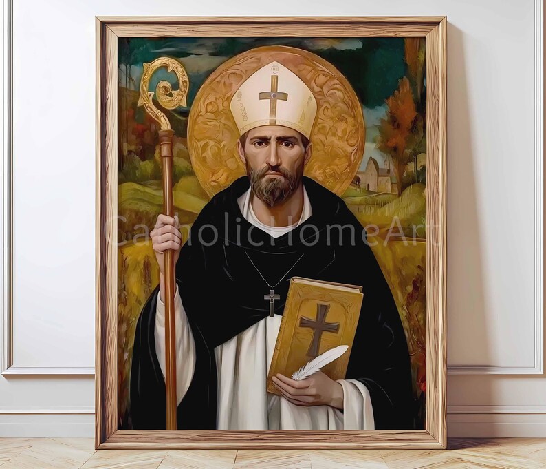 St. Albert Printable Wall Art, Saint Albert the Great Picture, Catholic ...