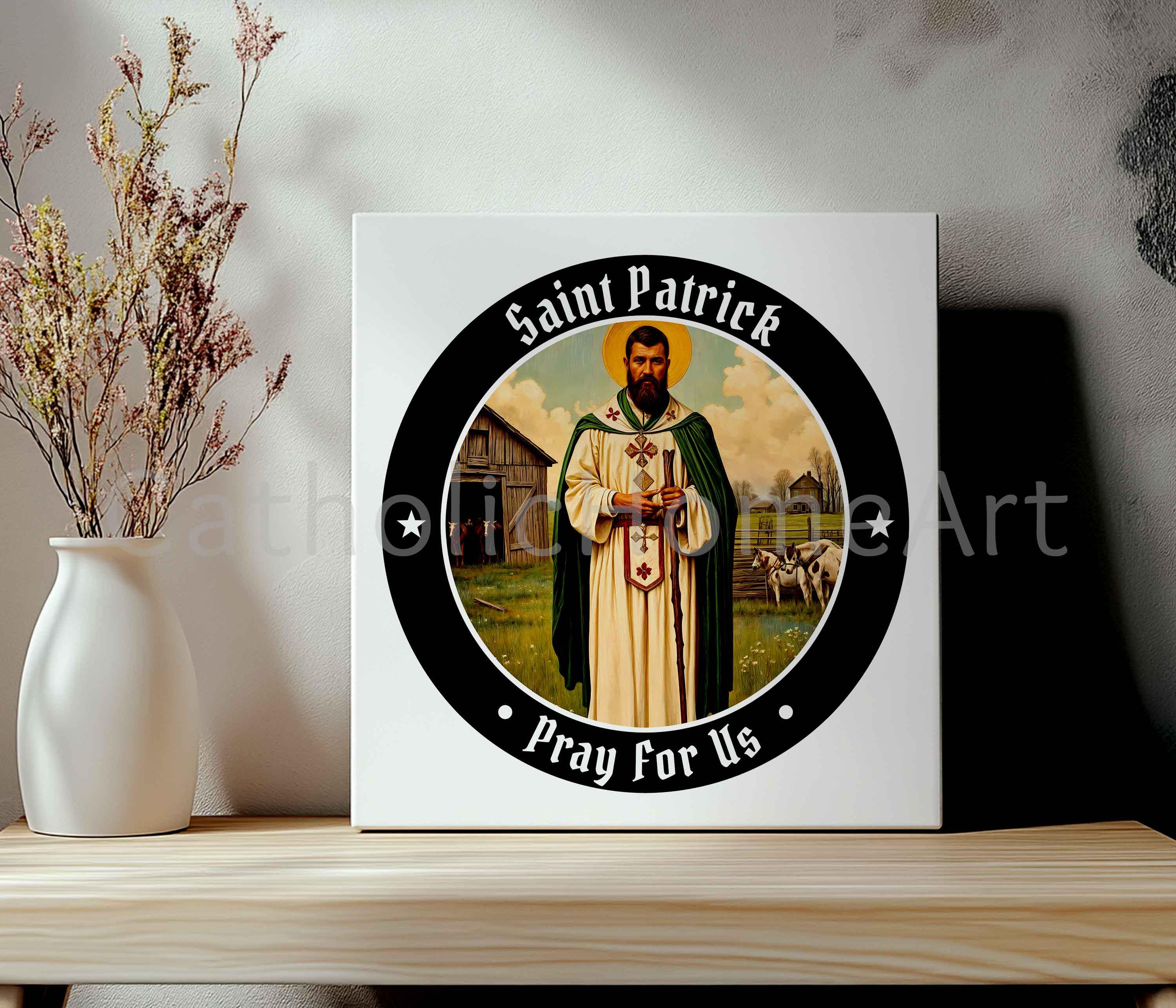 St Patrick Clipart PNG, Saint Patrick Pray for Us Printable Clip Art ...