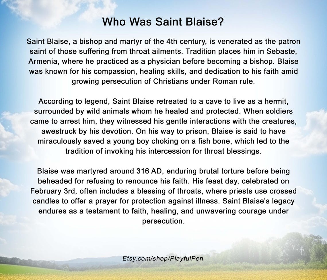 St Blaise Clipart PNG, Saint Blaise PNG Pray for Us Clip Art ...