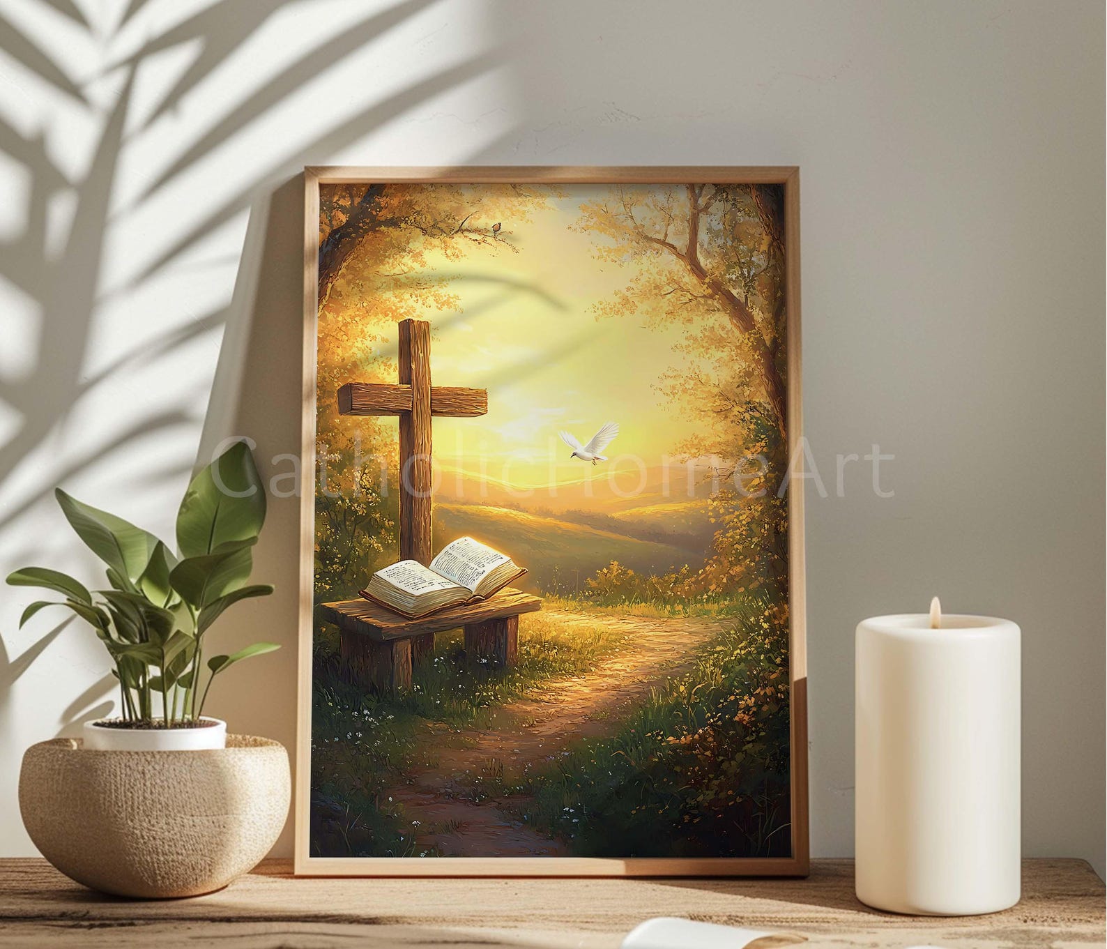 Resurrection Easter Sunday Wall Art Printable, Christian Redemption ...