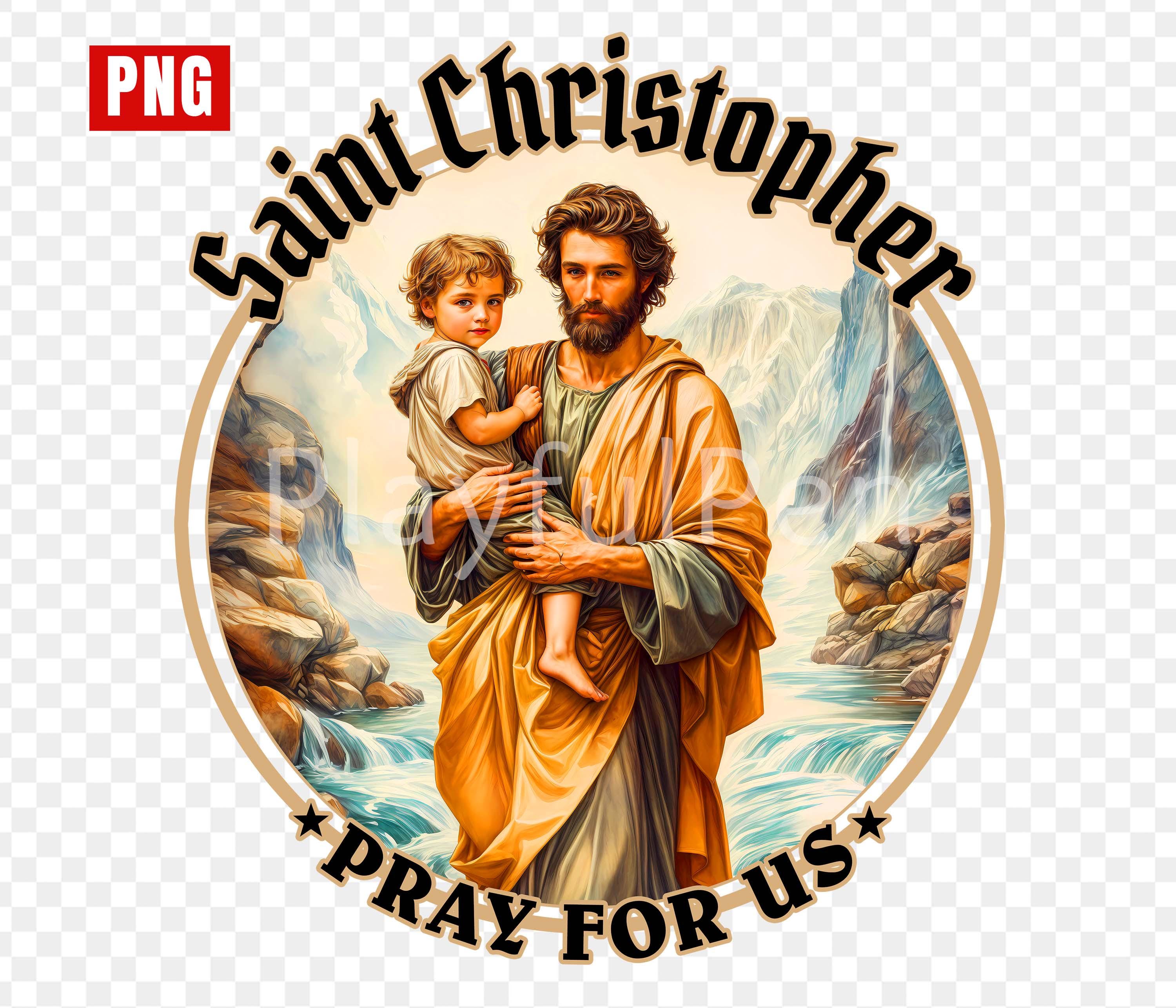 St Christopher Clipart PNG, Saint Christopher PNG Pray for Us Clip Art ...