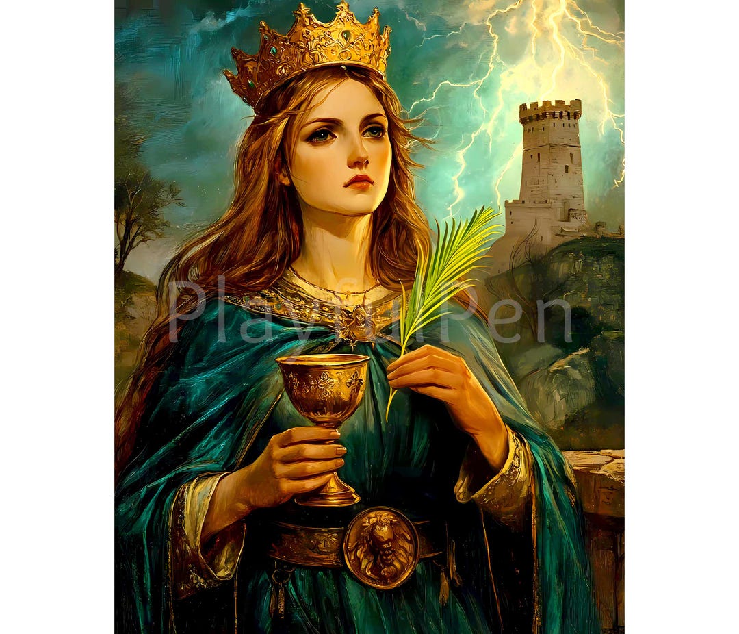 Saint Barbara Wall Art Printable, Santa Barbara Picture, Patron Saint ...