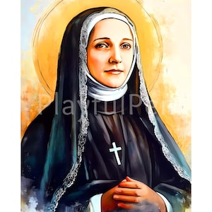 St Frances Xavier Cabrini Printable Wall Art, Mother Cabrini Catholic ...