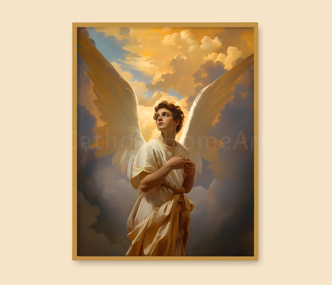 Personal Guardian Angel Wall Art Printable, Guardian Angel Picture ...