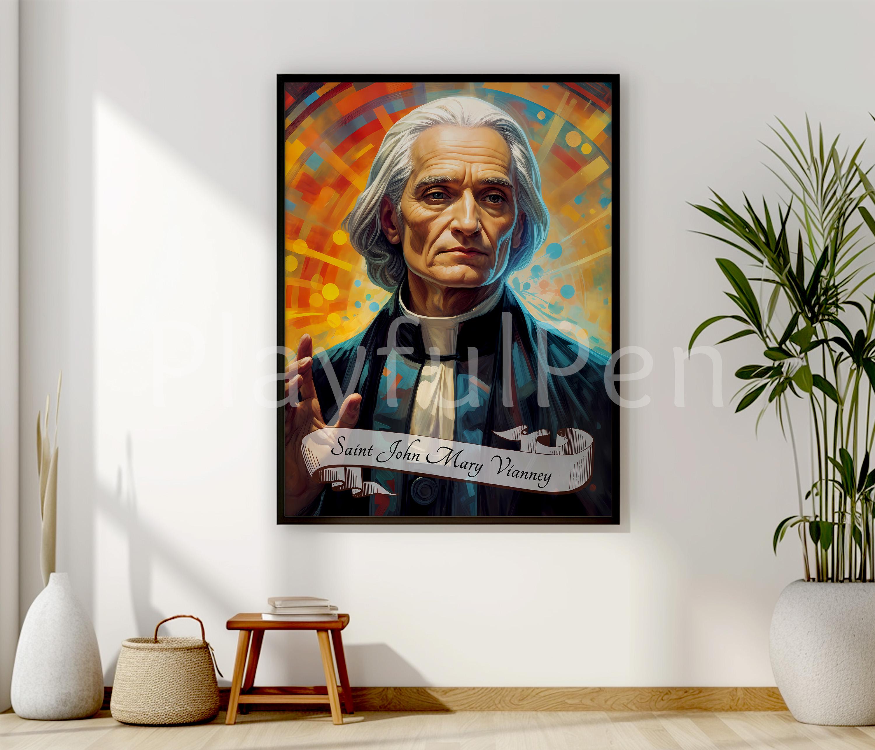 Saint John Vianney Printable Wall Art, Catholic Poster Print, Religious ...