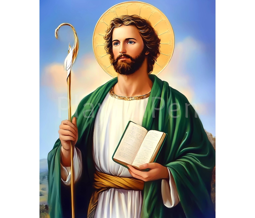 San Judas Tadeo Wall Art, Saint Jude Thaddeus, Catholic Printable ...