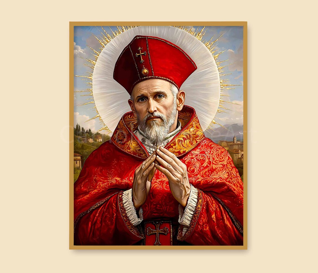 Saint Robert Bellarmine Printable Wall Art, St Bellarmine Poster ...