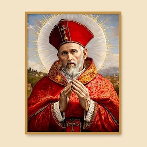 Saint Robert Bellarmine Printable Wall Art, St Bellarmine Poster ...