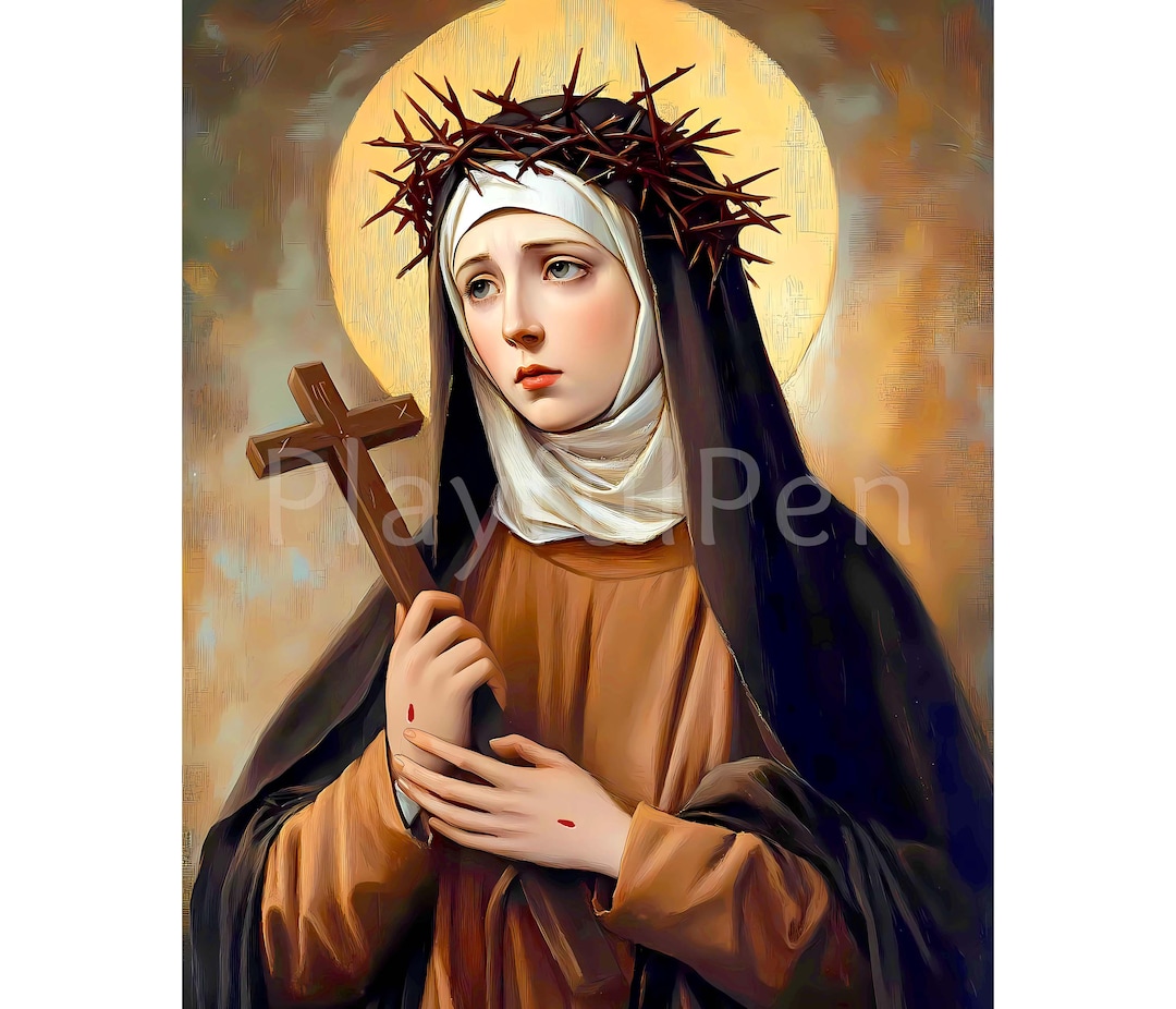 Saint Veronica Giuliani Wall Art, St Veronica Capuchin Poor Clares Nun ...