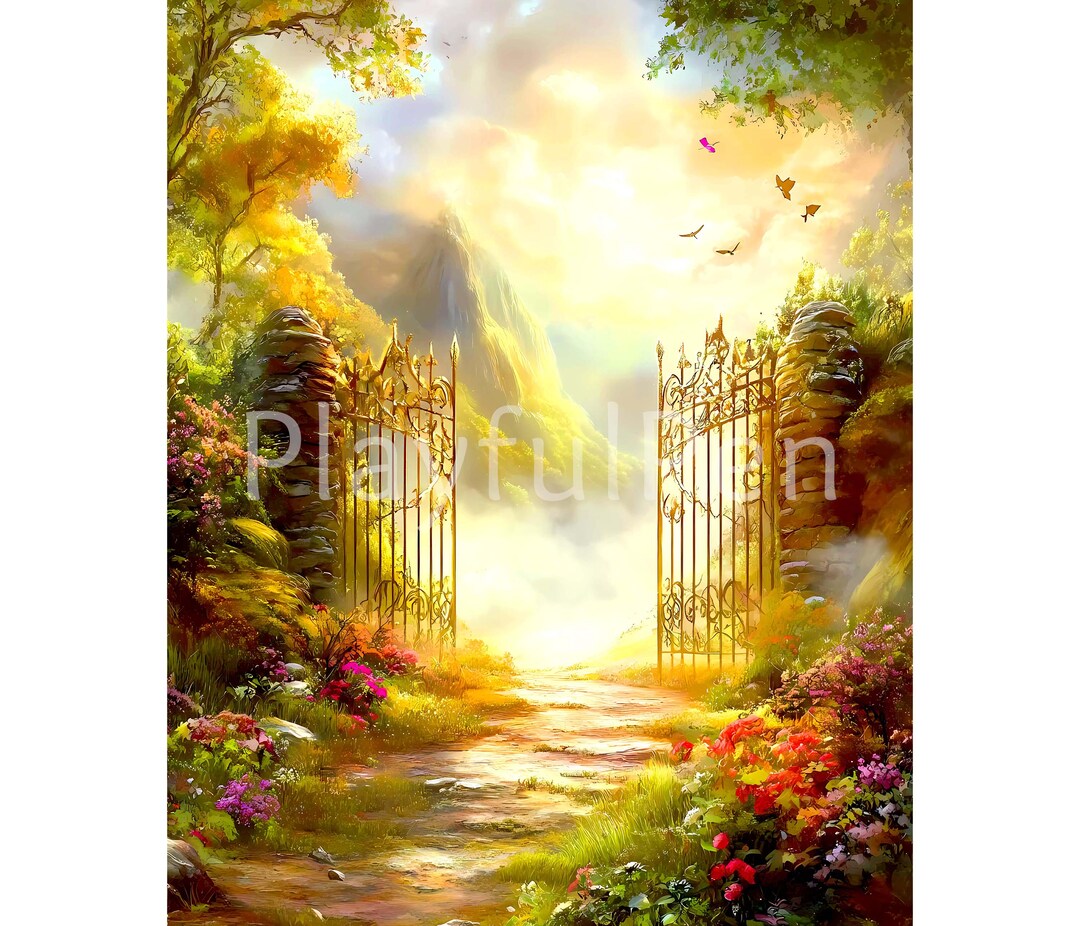 Heavenly Gate Wall Art Printable, Heavens Gate Print Digital Download ...