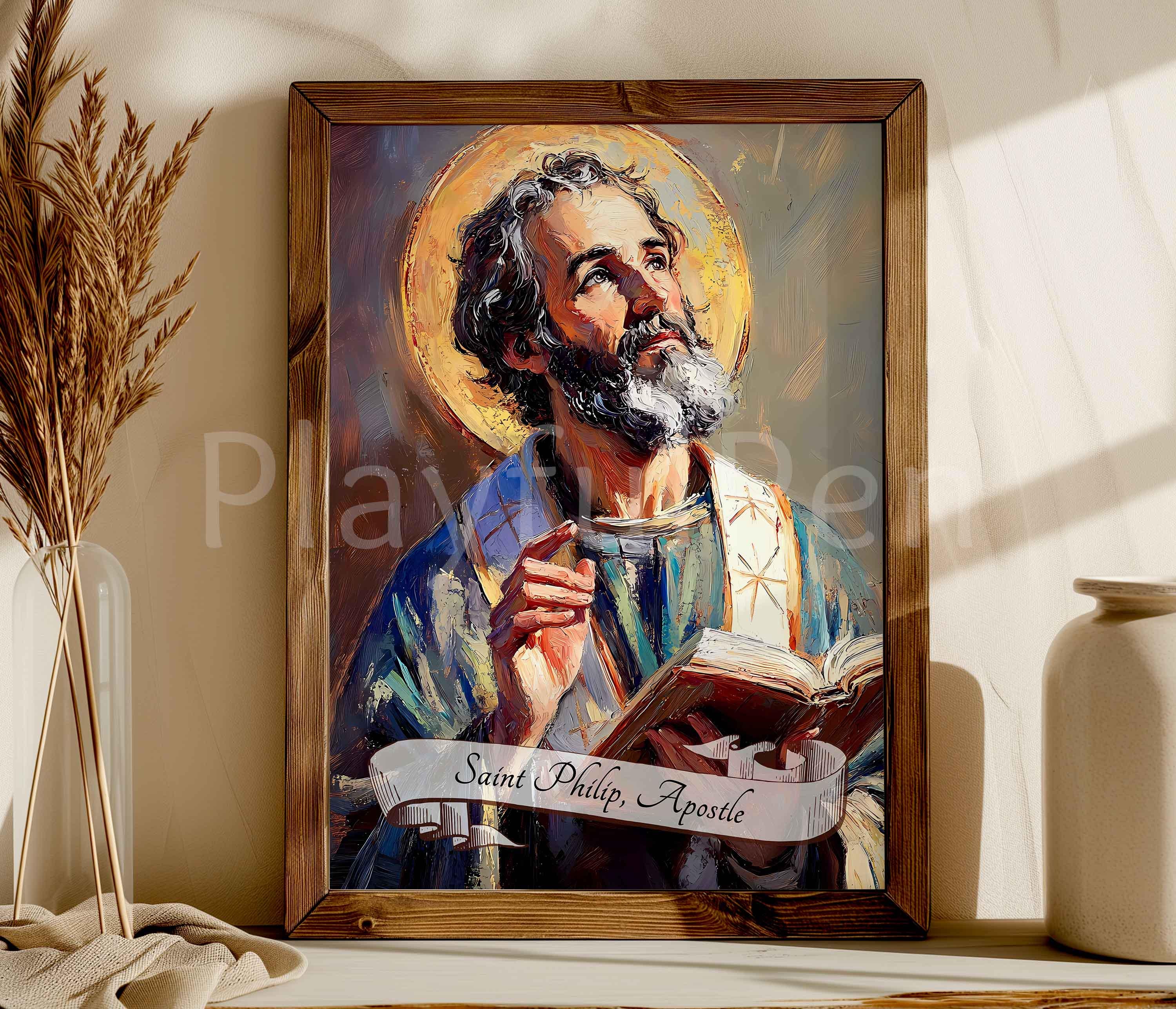 Saint Philip the Apostle Art Print, Catholic Wall Art (digital Download ...