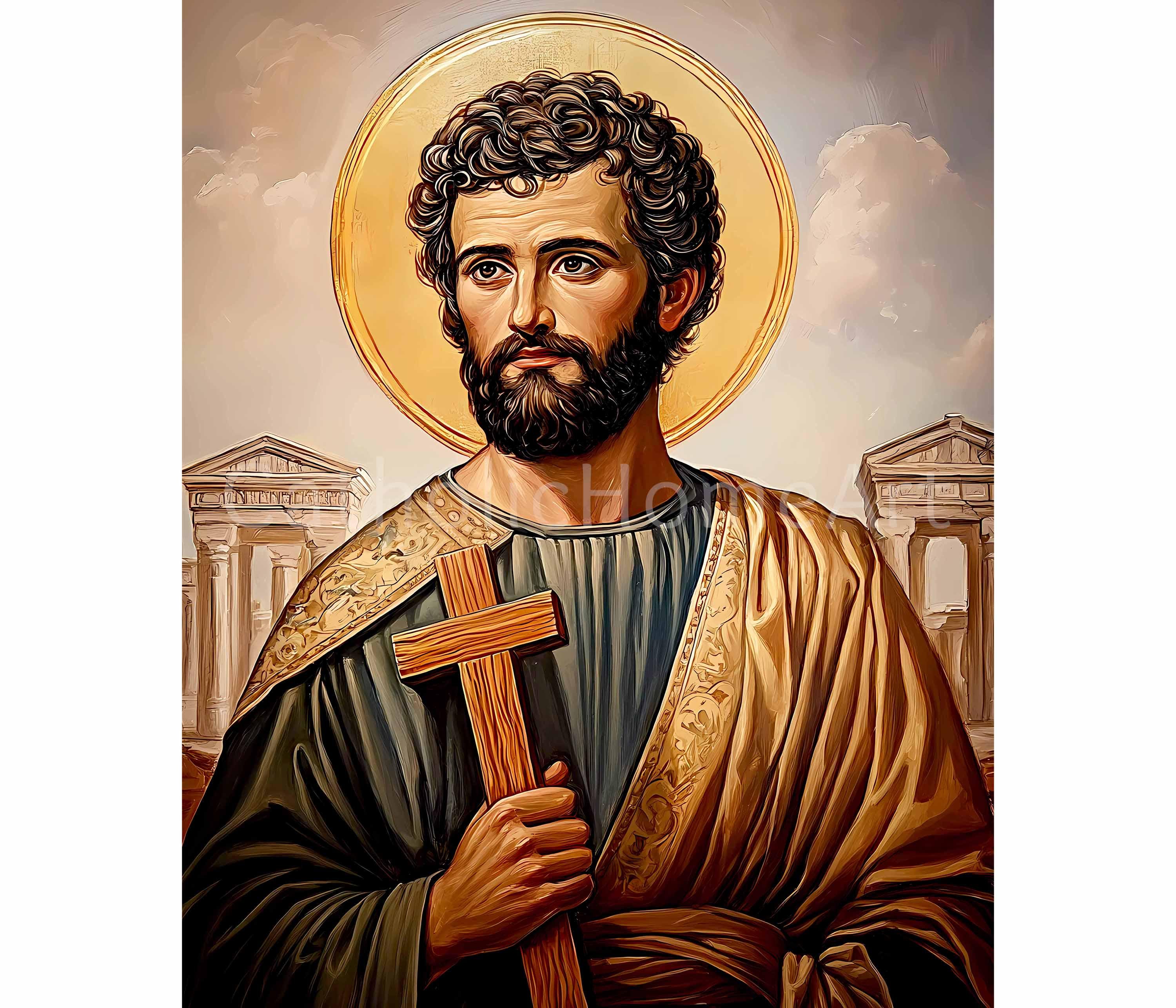 Saint Justin Martyr Printable Wall Art, St Justin the Philosopher Print ...