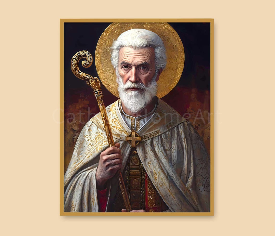 St Clement Wall Art Printable, Saint Clement of Rome Catholic Wall Art ...