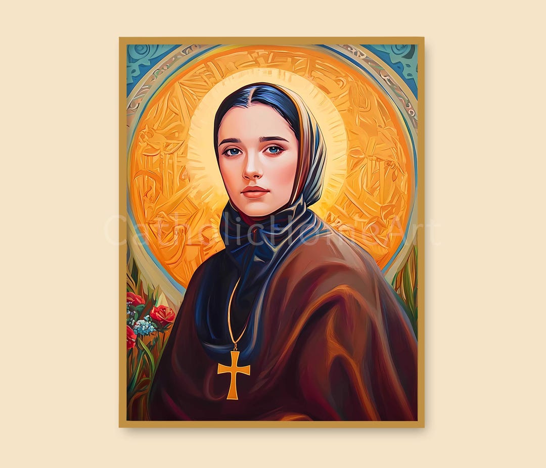 St Frances Xavier Cabrini Printable Wall Art, Mother Cabrini Catholic ...