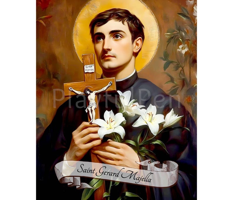 Saint Gerard Majella Wall Art Printable, St Gerard Digital Download ...