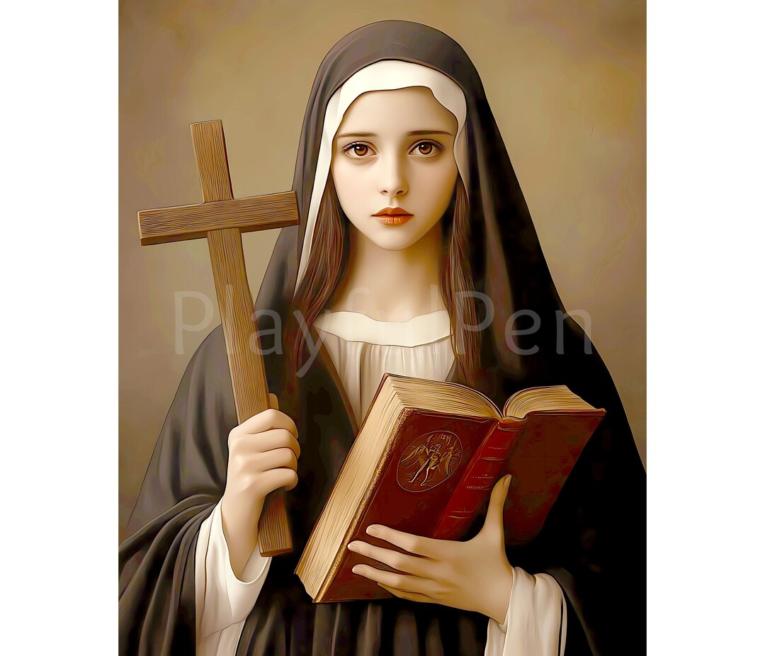 St Mary Magdalene Printable Wall Art, Christian Saint Catholic ...