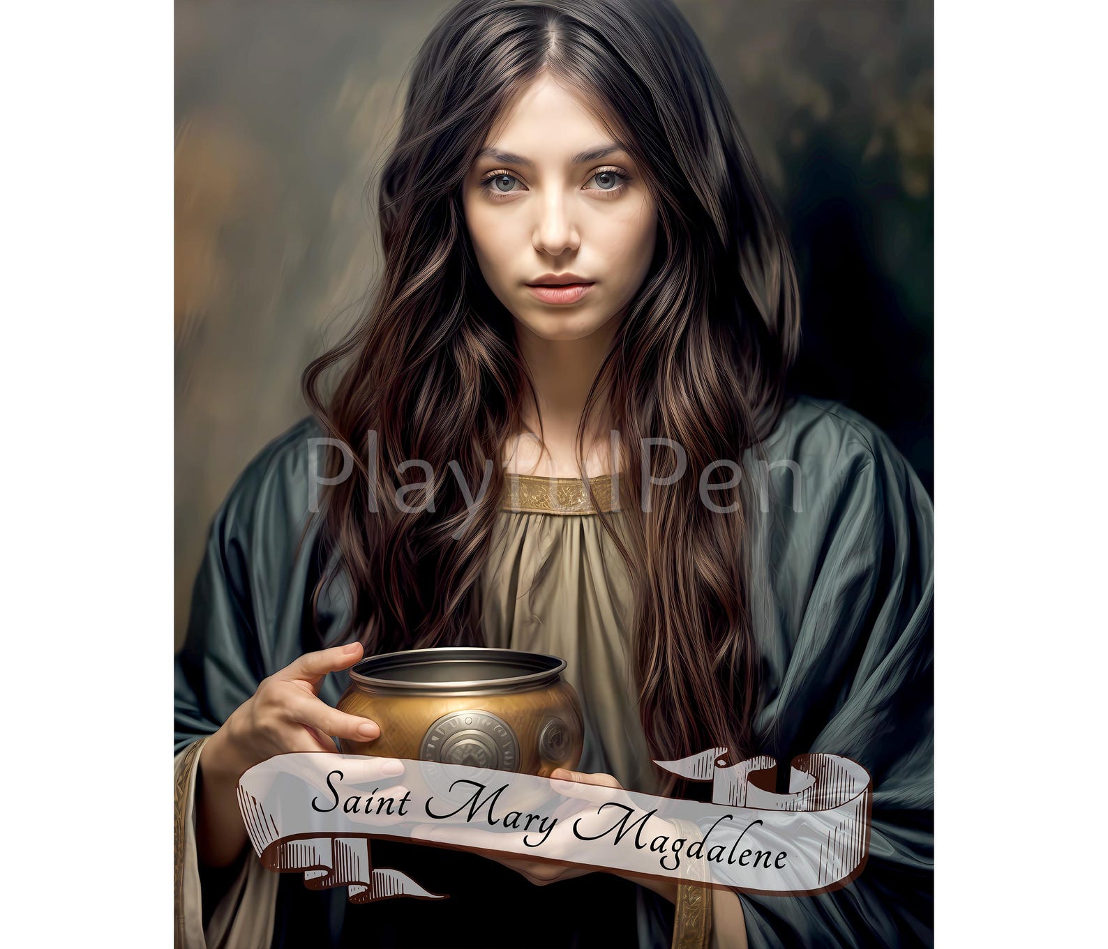 Saint Mary Magdalene Printable Wall Art, Catholic Poster Print ...