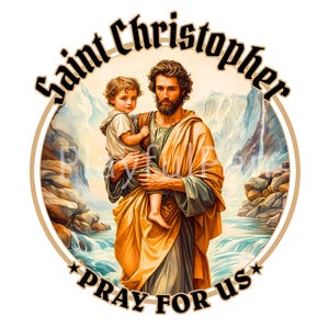 St Christopher Clipart PNG, Saint Christopher PNG Pray for Us Clip Art ...