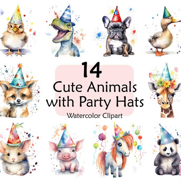 Animal Party Hats - Etsy