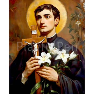 Saint Gerard Majella Wall Art Printable, St Gerard Digital Download ...