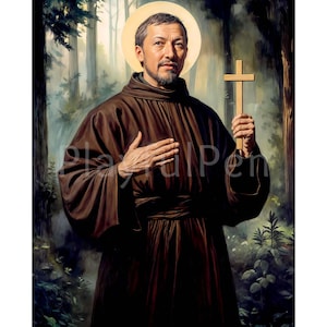 St. René Goupil Wall Art, North American Saint Catholic Printable ...