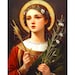 St Lucy Wall Art, Saint Lucia of Syracuse, Catholic Printable Poster ...