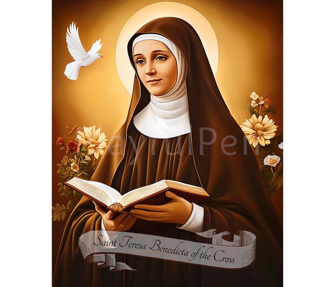 St Teresa Benedicta Wall Art Printable, Saint Teresa Benedicta of the ...