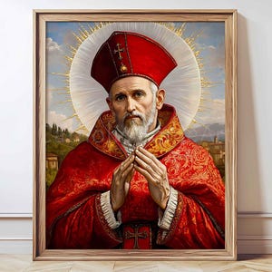 Saint Robert Bellarmine Printable Wall Art, St Bellarmine Poster ...