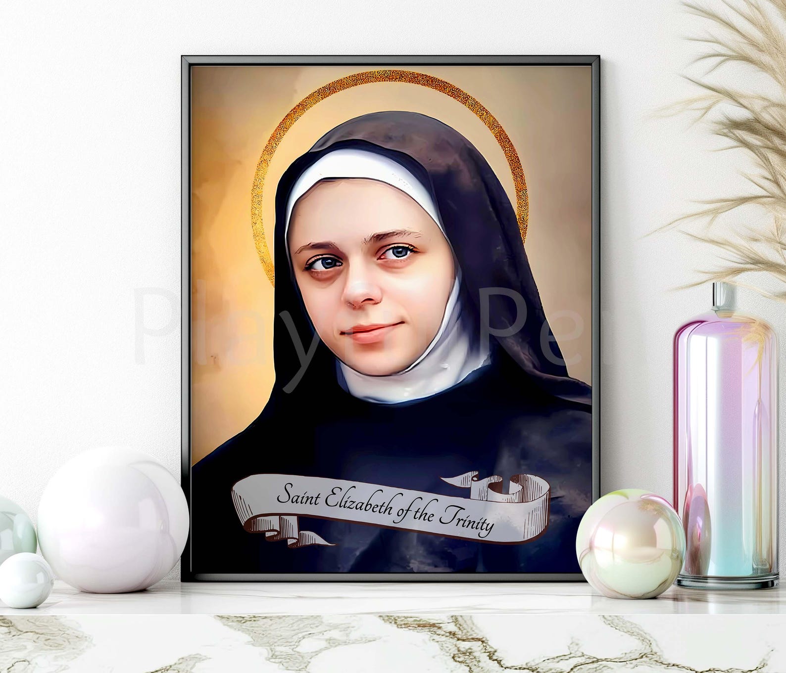 St Elizabeth of the Trinity Wall Art Printable, Saint Elizabeth Trinity ...