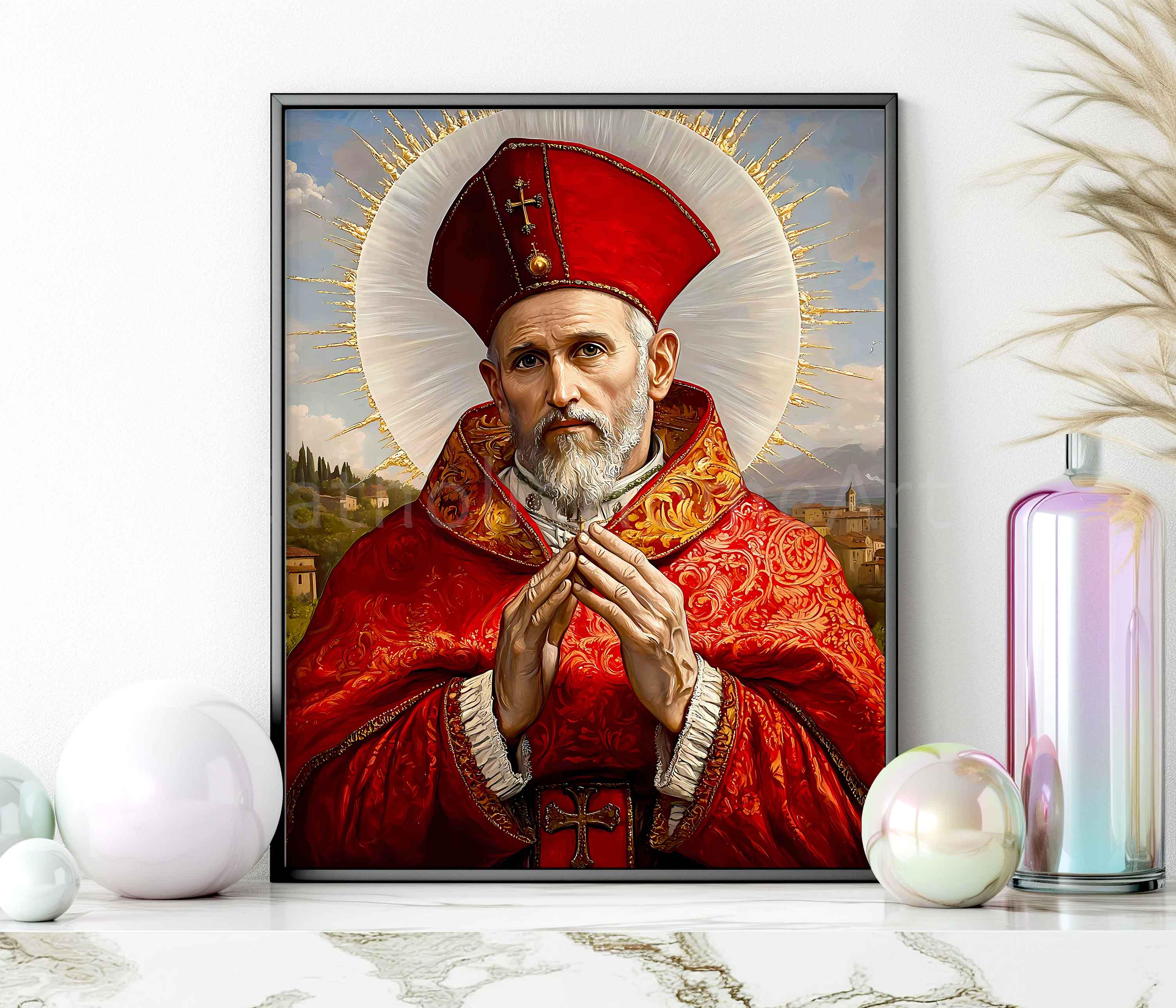 Saint Robert Bellarmine Printable Wall Art, St Bellarmine Poster ...